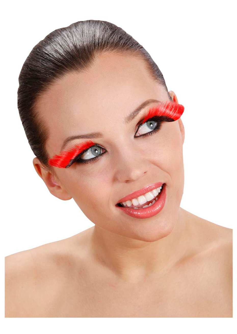 Faux Cils Extra Longs, Rouges et Noirs - Aux Feux de la Fête - Paris