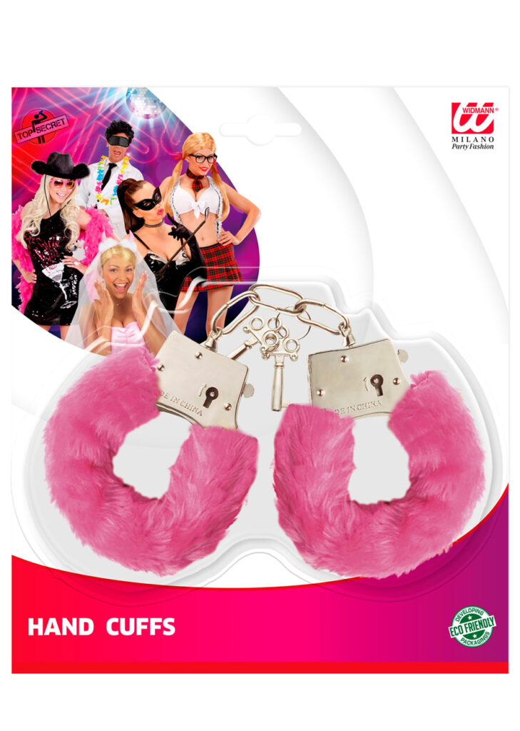 Menottes Fourrure Rose – Métal avec 2 Clés et Clip d’Ouverture