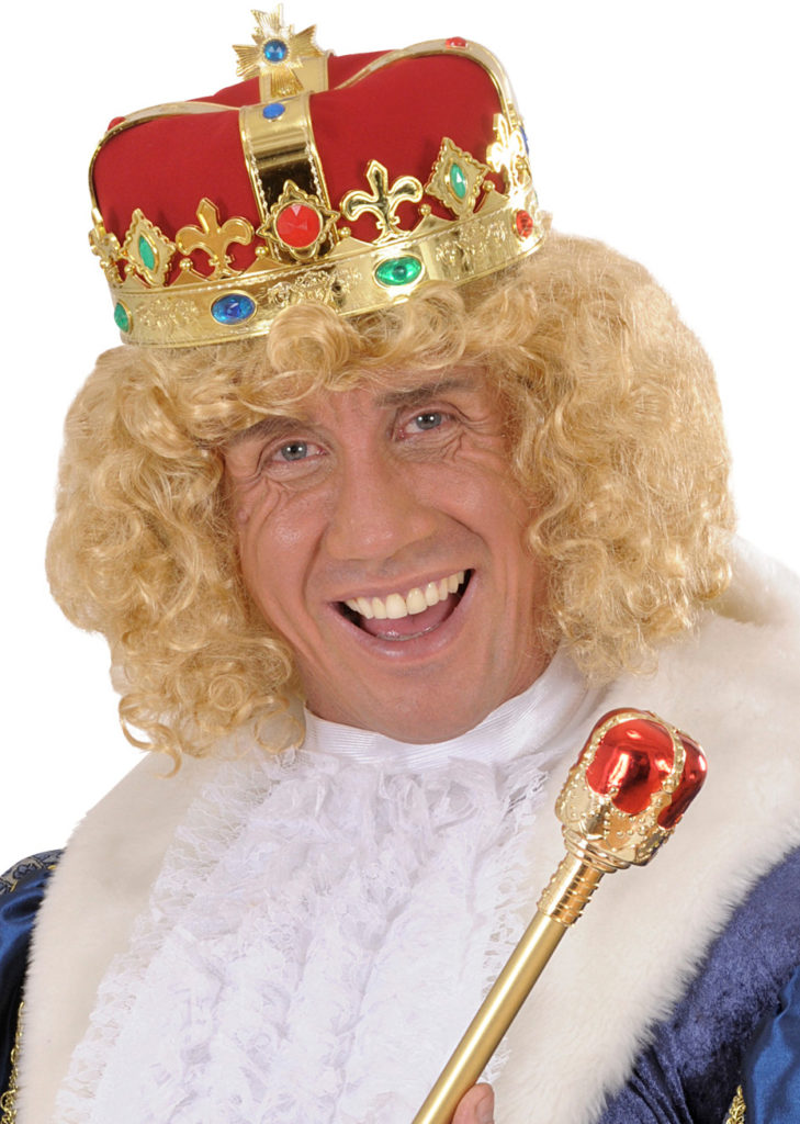 Couronne Royale, Tissu Rouge et Métal Doré - Aux Feux de la Fête - Paris