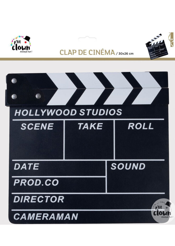 Clap de Cinéma, 20 cm - Aux Feux de la Fête - Paris