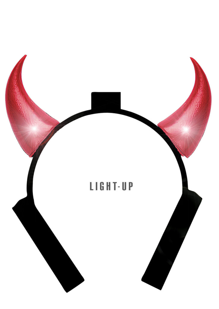 Cornes de Diable Lumineuses – avec Pile – Accessoire Halloween