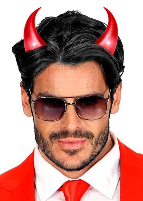 Cornes de Diable Lumineuses – avec Pile – Accessoire Halloween