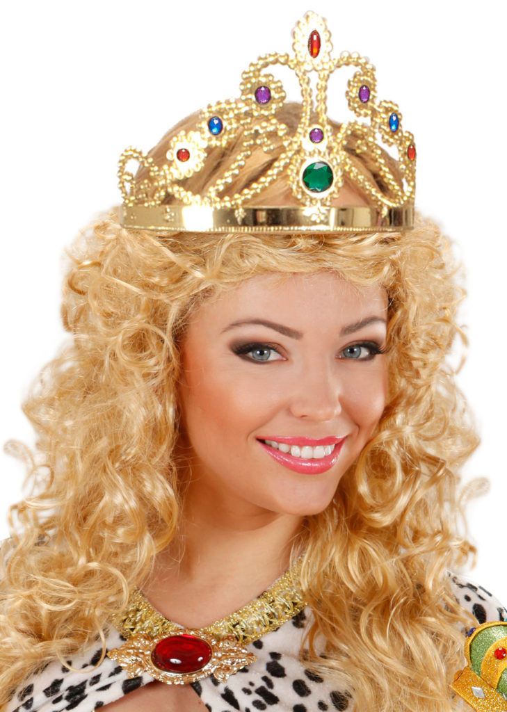 Couronne de Reine Dorée – Couronne Royale avec Pierres