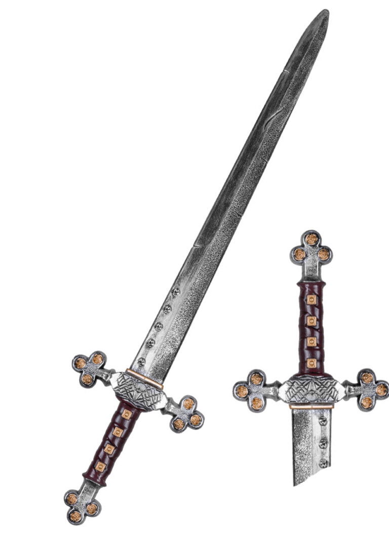 Épée de Chevalier ou de Viking, 73 cm – Lame Acier Vieilli