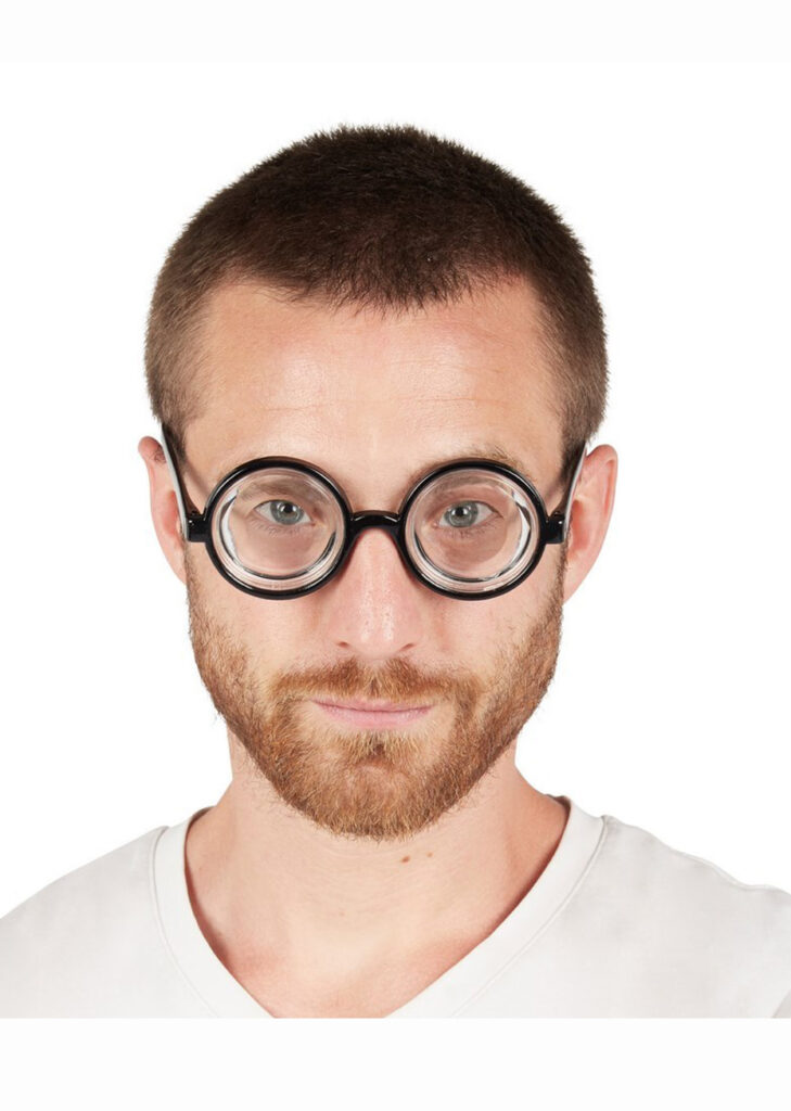 Lunettes de Geek – Monture Noire avec Verres Double Foyer