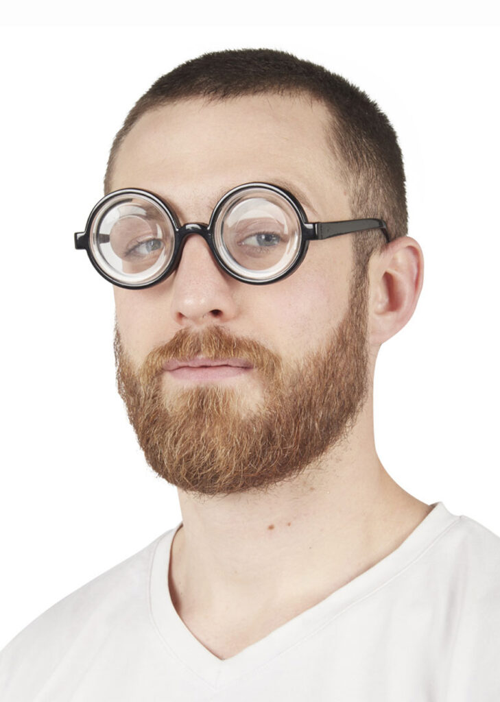 Lunettes de Geek – Monture Noire avec Verres Double Foyer