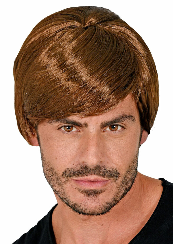 Perruque Courte Multi Personnages, Châtain - Aux Feux de la Fête - Paris