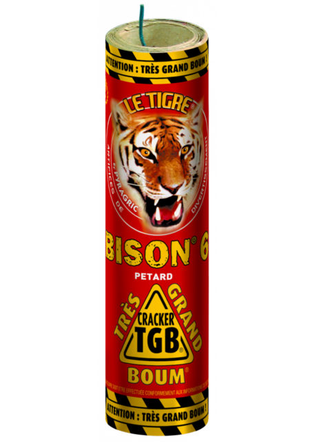 Pétard, Le Tigre Bison 6, Pétard Cracker TGB - Aux Feux de la Fête - Paris