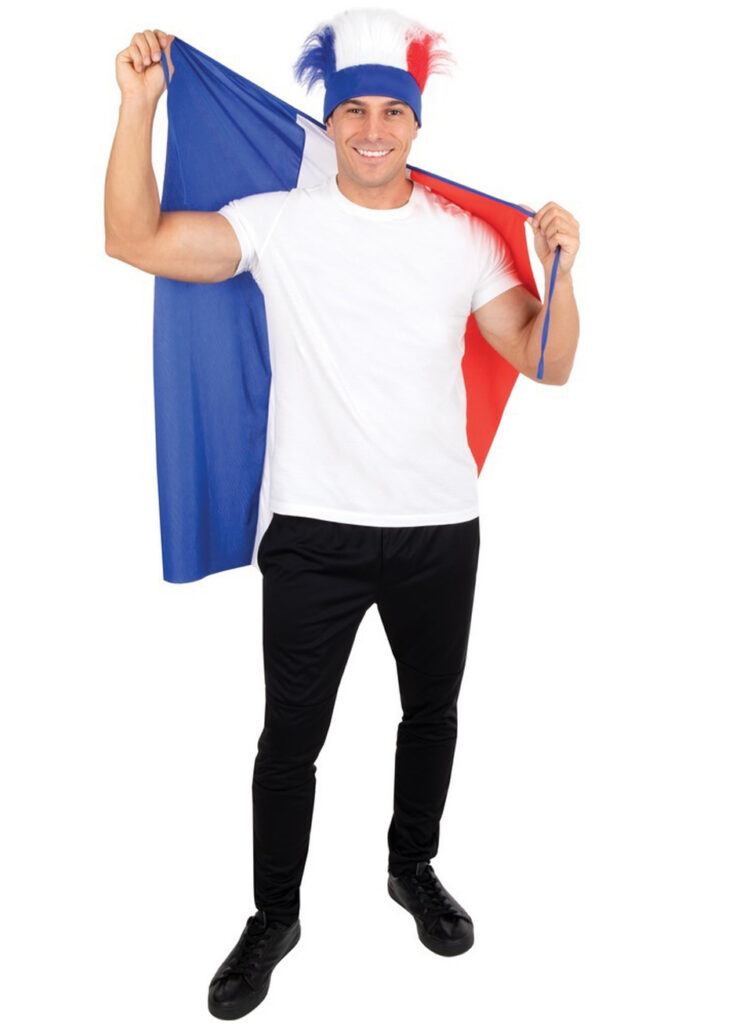 Cape Drapeau France – Cape de Supporter Bleu Blanc Rouge