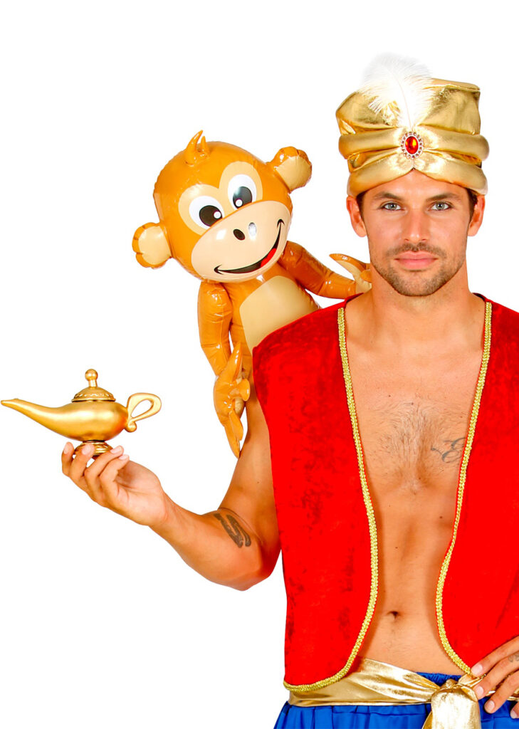 Lampe d’Aladdin Imitation Or Vieilli – Accessoire Oriental