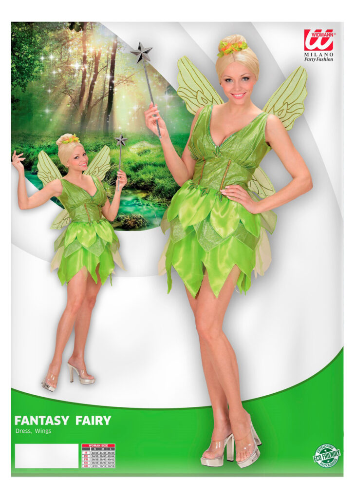 Déguisement de Fée Verte Fantasy Femme – Robe Irisée & Ailes