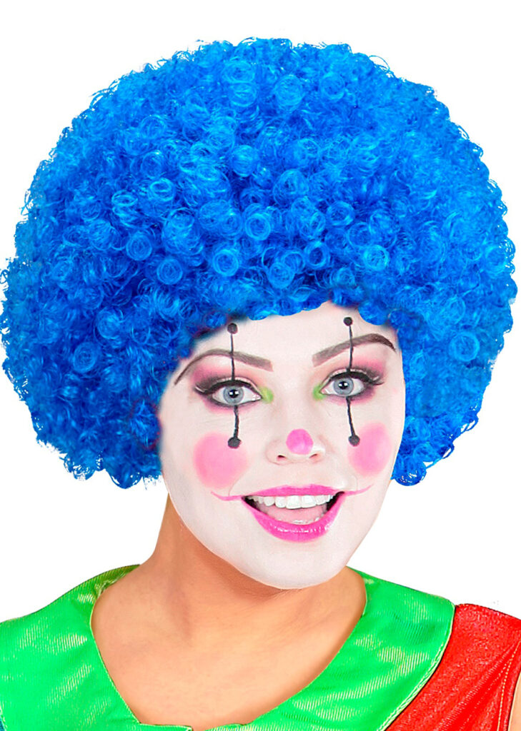 Perruque de Clown - Bleue - Mixte hommes et femmes