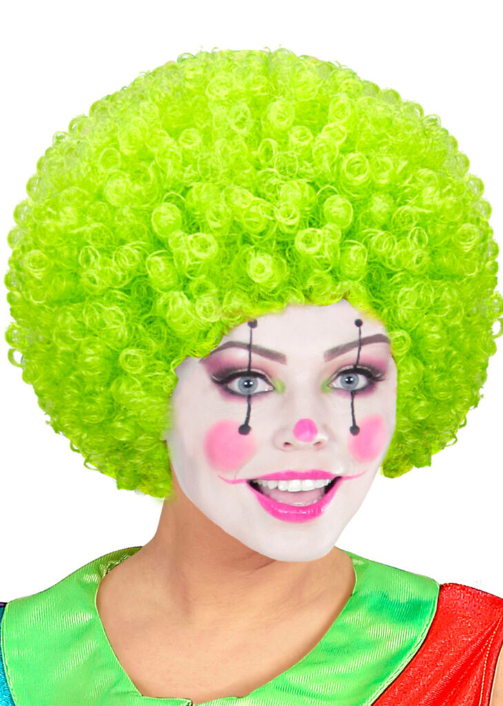 Perruque de Clown Verte - Mixte hommes et femmes