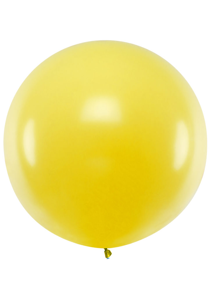 Ballon Jaune – 90 cm – Latex 100% Biodégradable, Grand Format