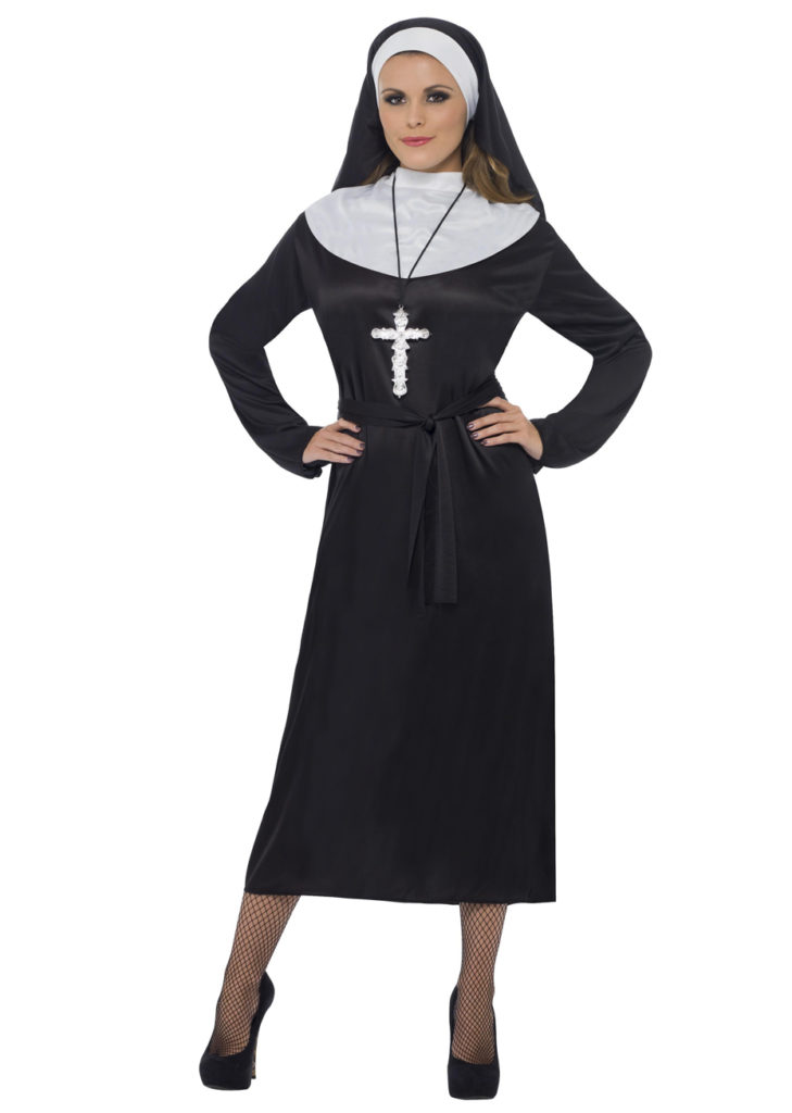 Déguisement Bonne Sœur – Robe et Coiffe - Nonne de Couvent