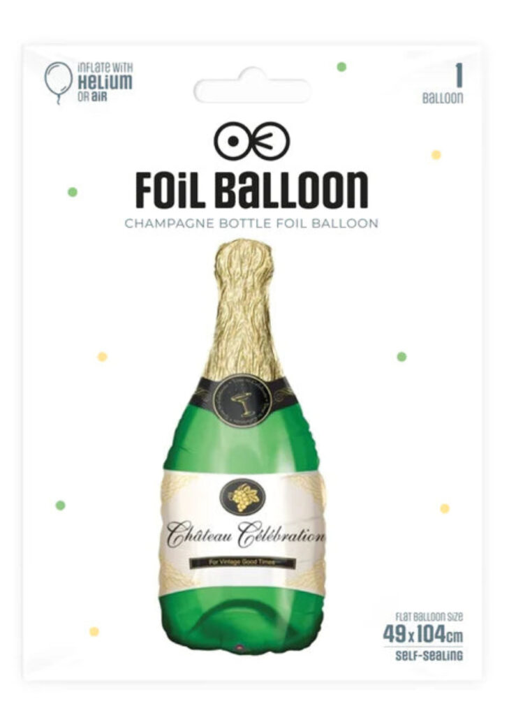 Ballon Aluminium Bouteille Champagne – Pour célébrations et fêtes