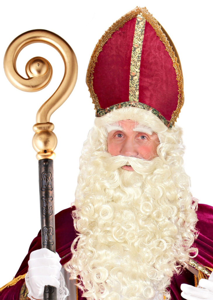 Mitre de Cardinal – Rouge soutenu, rubans brodés et franges