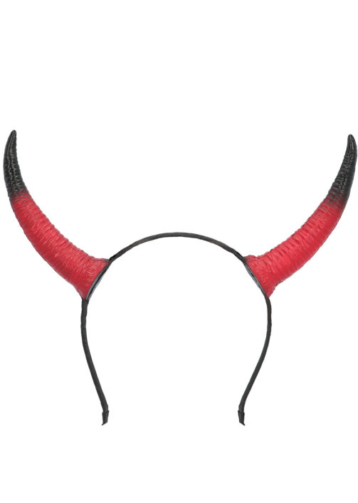 Cornes de Diable Rouge & Noir – Mousse de Latex – Mixte