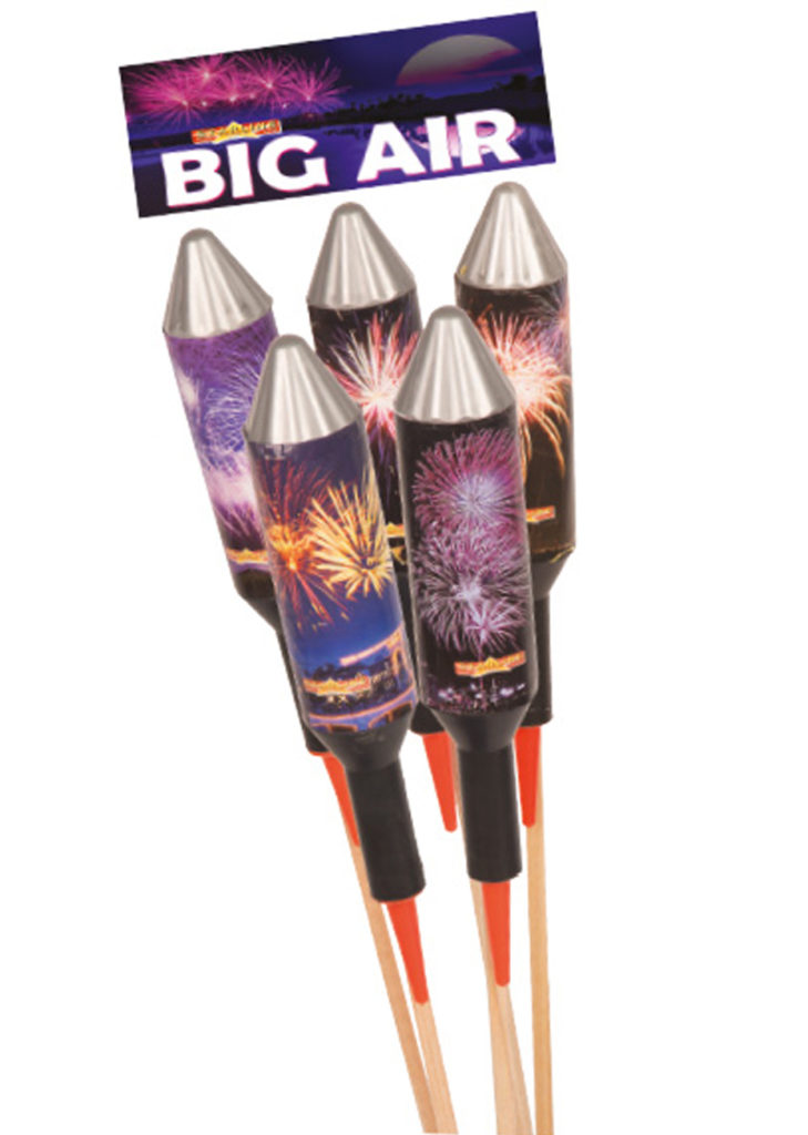 Grosse Fusée Artifice Big Air – Pack de 5, 60 à 70 m