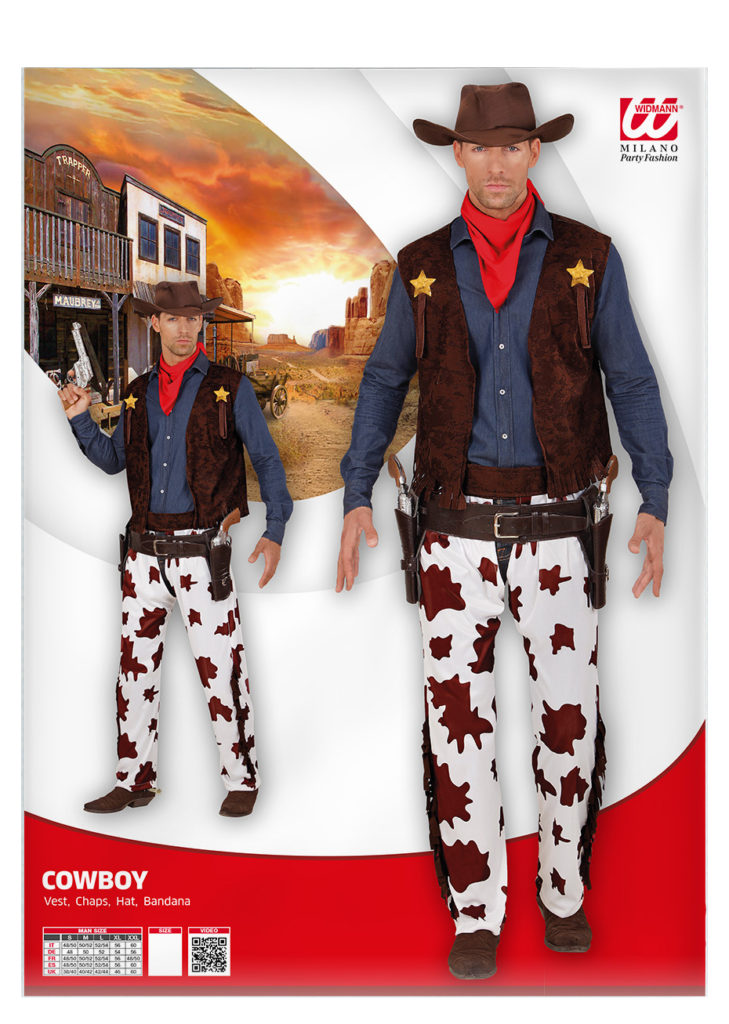 Déguisement de Cowboy – Gilet, Chaps, Chapeau & Bandana