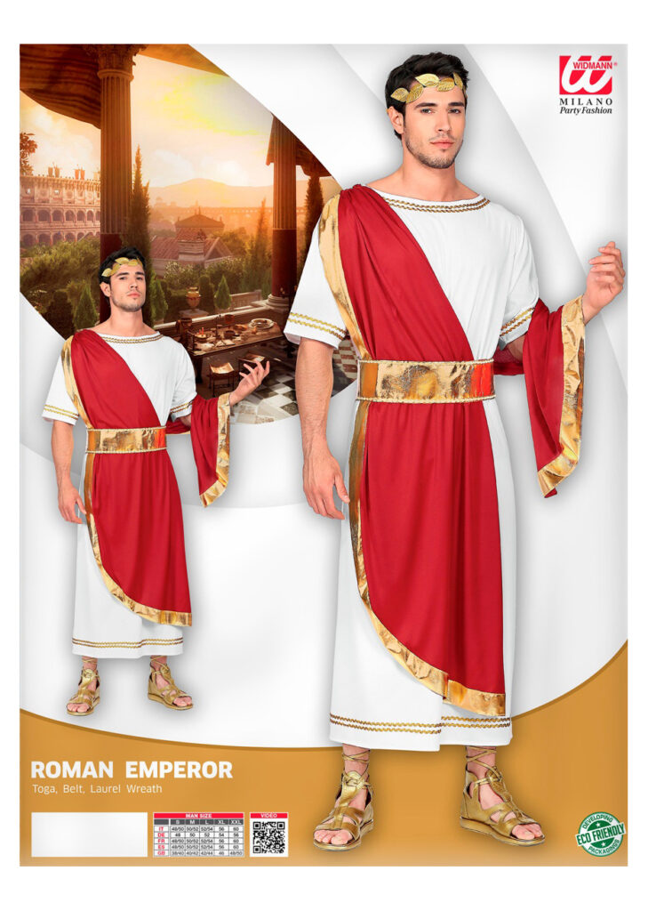Déguisement de Jules César – Robe et Lauriers - Empereur Romain
