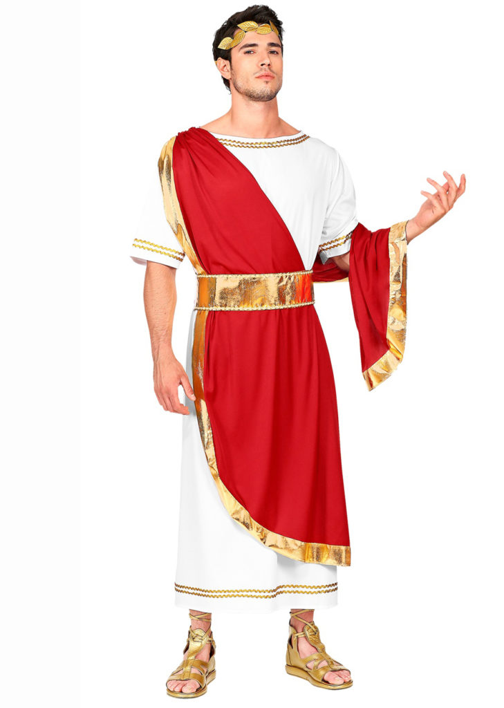 Déguisement de Jules César – Robe et Lauriers - Empereur Romain
