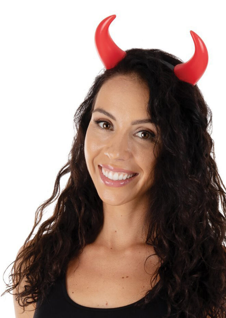 Grandes Cornes de Diable Rouges – Accessoire Halloween
