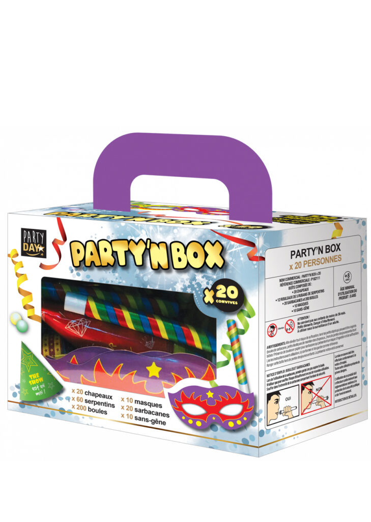 Boite de Cotillons pour 20 Personnes – Accessoires de Fête