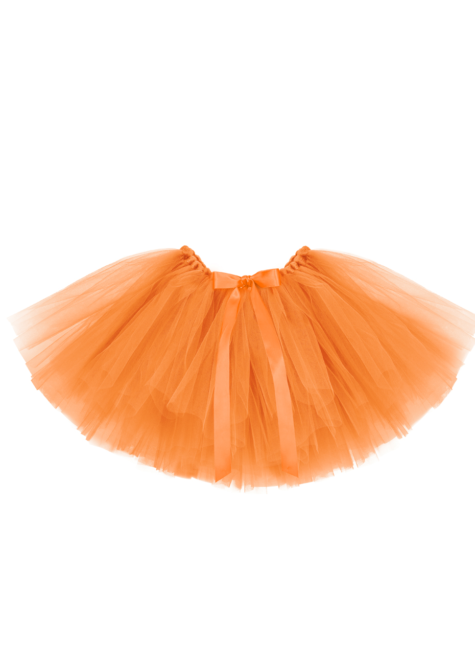 Tutu Orange, en Tulle, Noeud et Ruban Satin - Aux Feux de la Fête - Paris