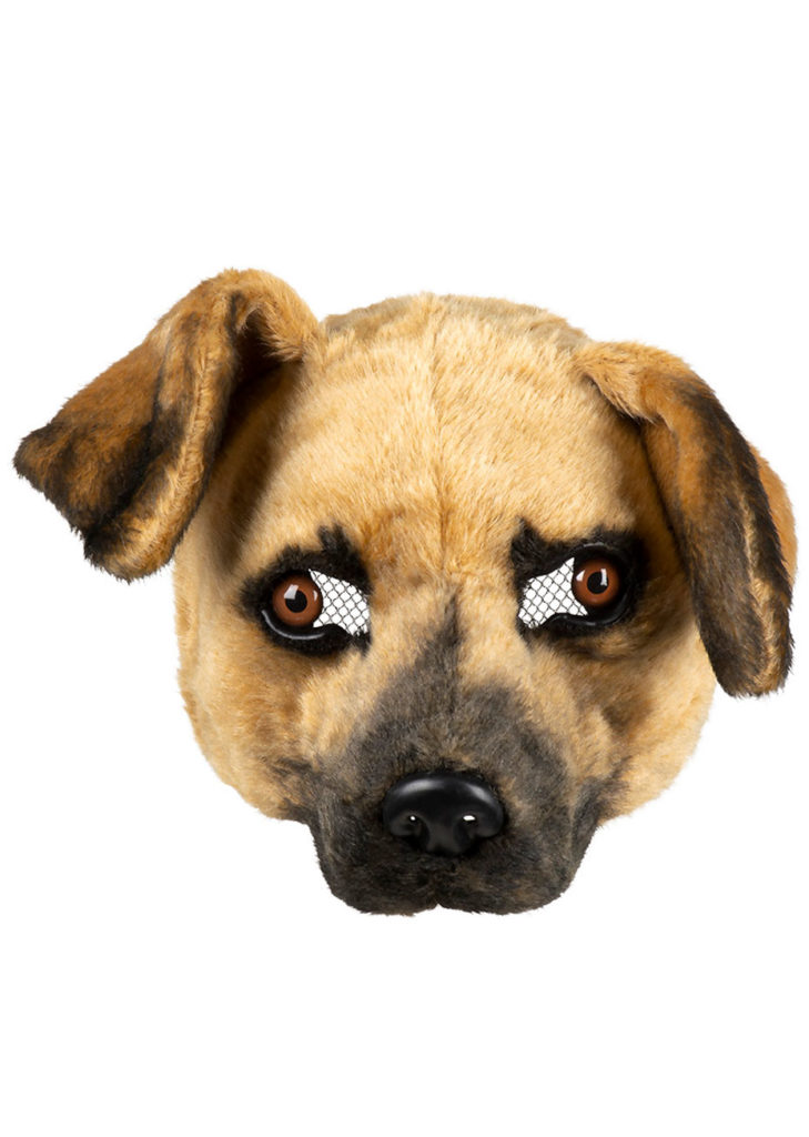 Masque Chien avec Fausse Fourrure – Confortable et Réaliste