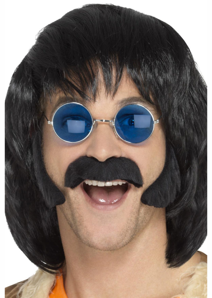 Moustache Noire avec Pattes – Idéal Disco et Années 70