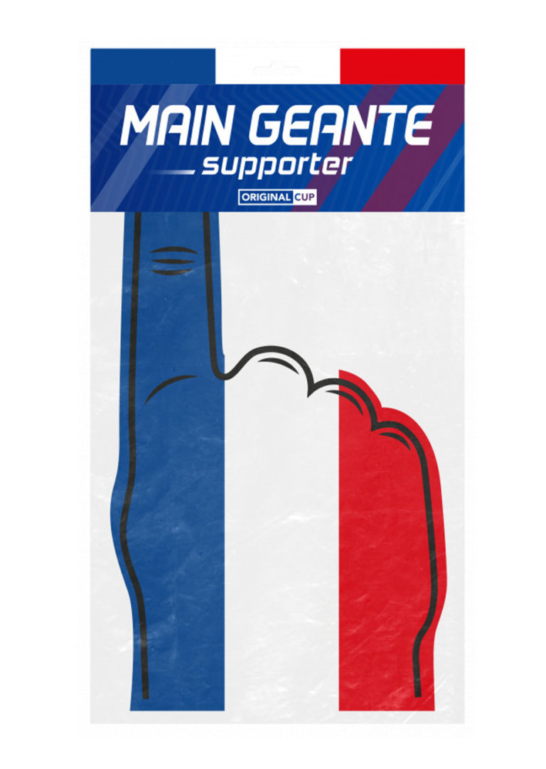 Main Géante de Supporter, en Mousse - Aux Feux de la Fête