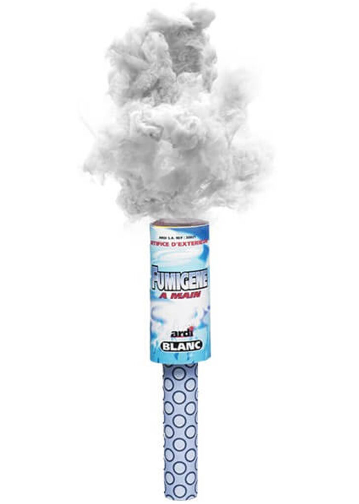 Fumigène Blanc – Fumée Opaque 1 Minute – Usage Extérieur