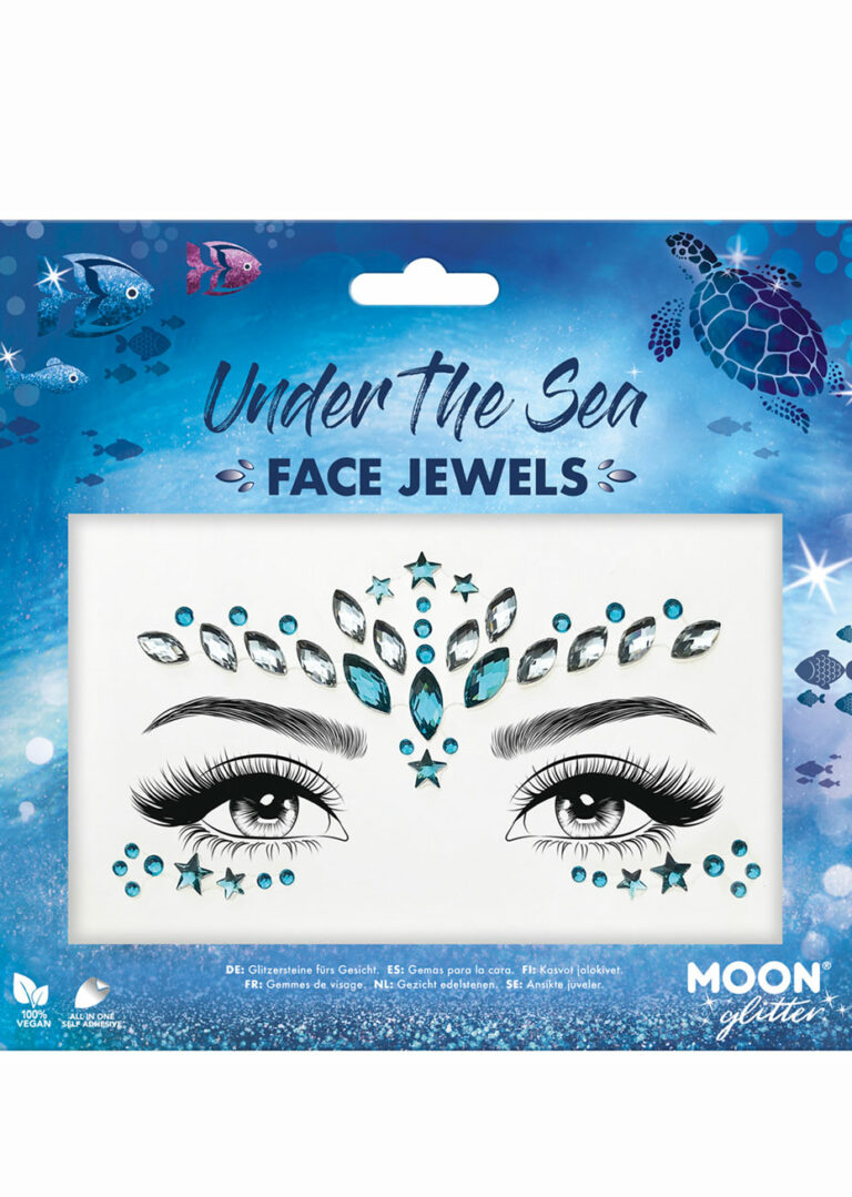 Strass Autocollants Visage, Under the Sea - Aux Feux de la Fête