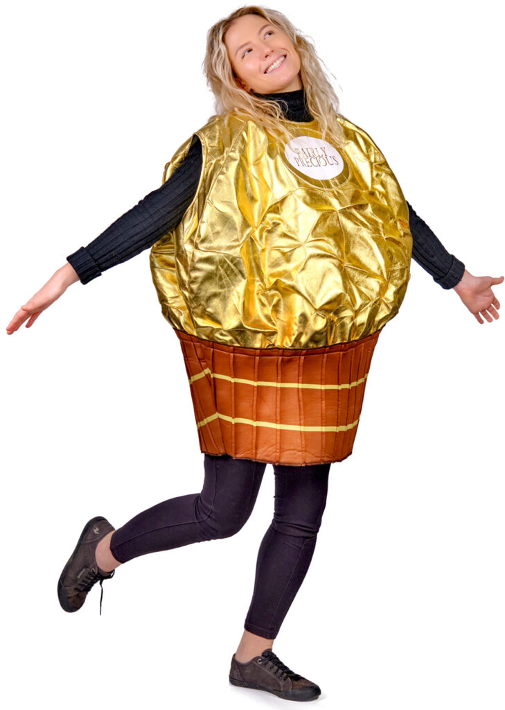 Déguisement Ferrero Humoristique – Costume Chocolat Doré
