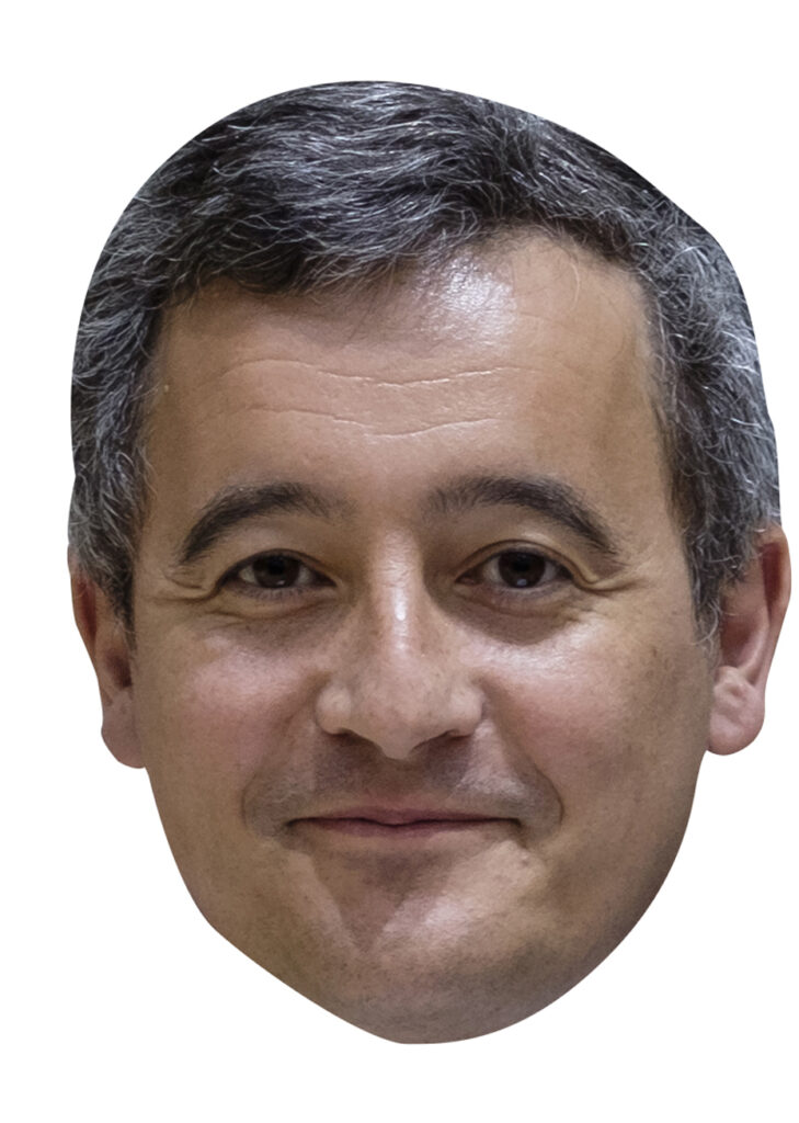 Masque Gerald Darmanin - Masque Politique Humoristique