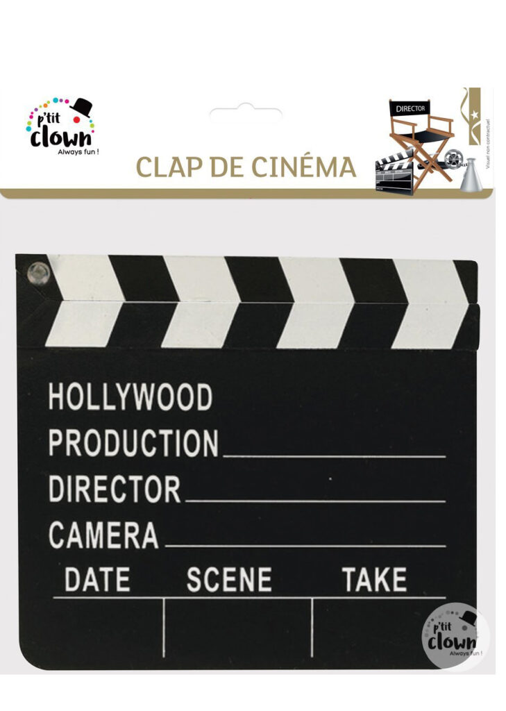 Clap de Cinéma, 20 cm - Aux Feux de la Fête