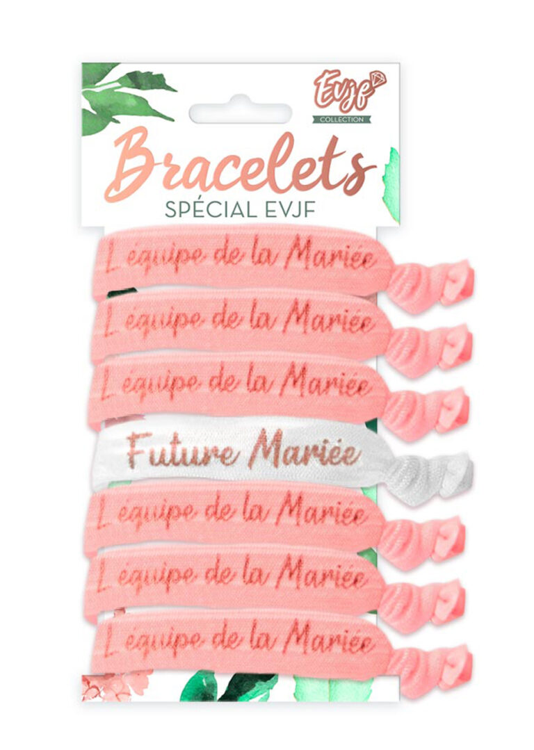 Bracelets EVJF en Tissu – Pour Bride et l'Équipe de la Mariée