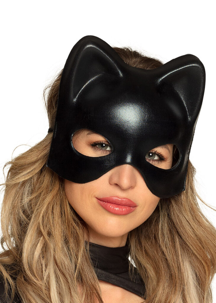 Masque Cat Woman – Masque de Chat Noir avec Oreilles