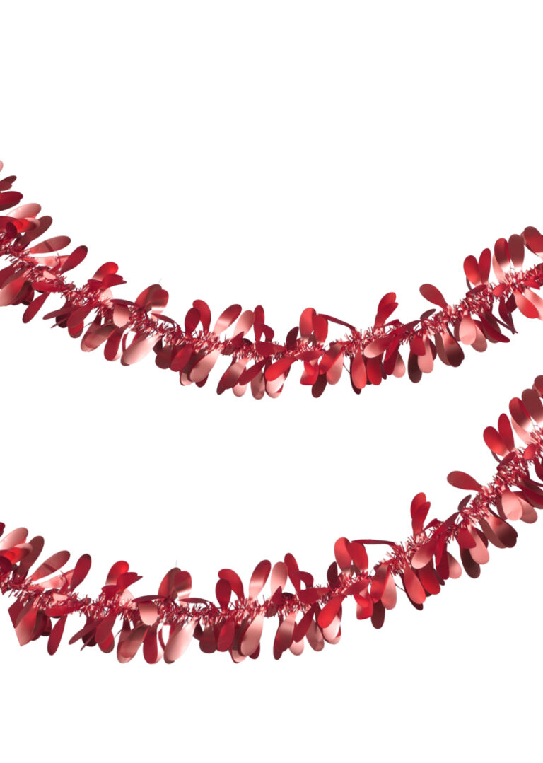 Guirlande de Noël Libellule Rouge – Décoration de Noël Brillante